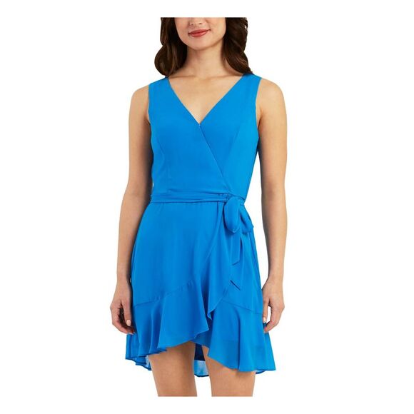 BCX | Dresses | Nwt Bcx Dress Womens Blue Line Tie Belt Pullover ...
